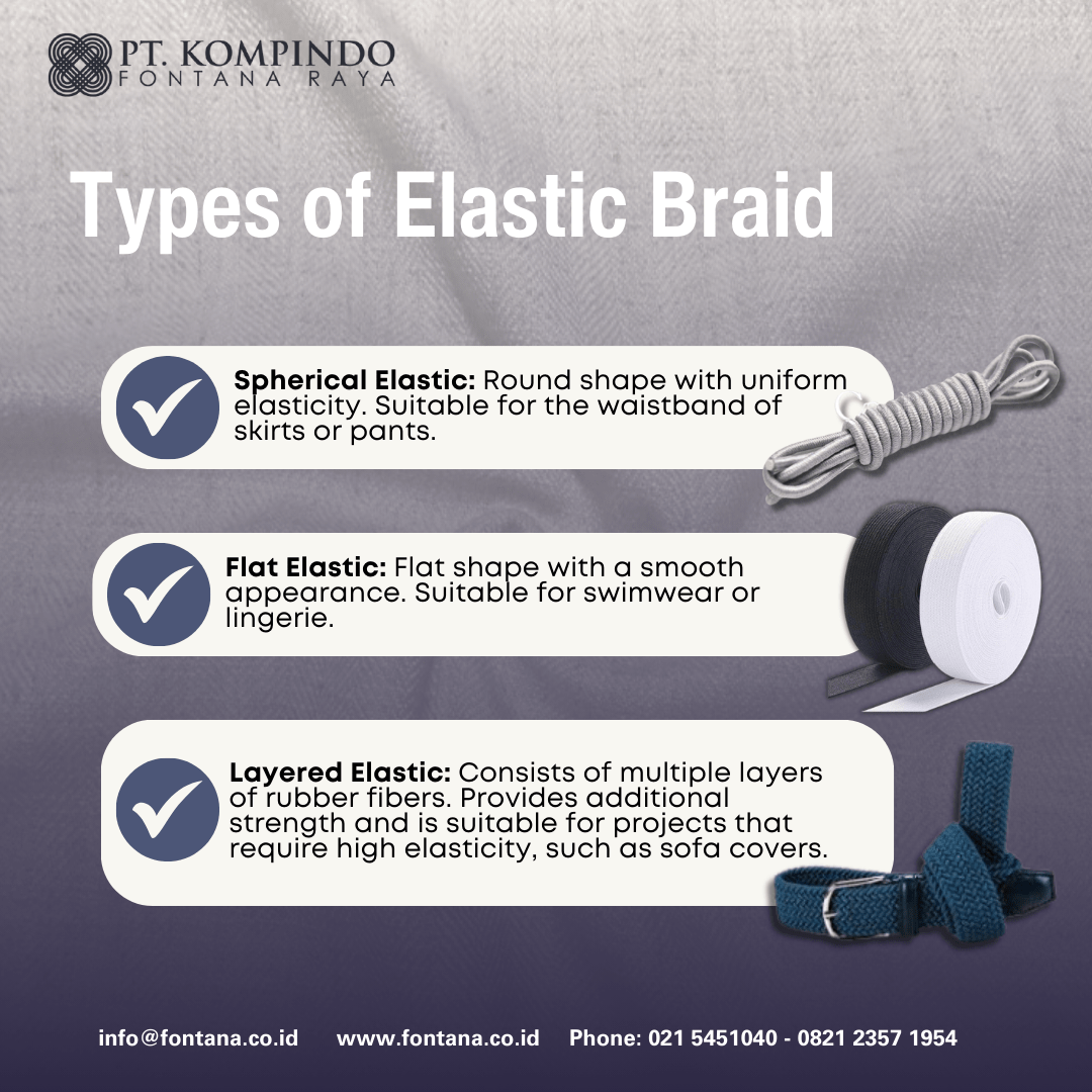 Our Product - Braided Elastic - PT. Kompindo Fontana Raya